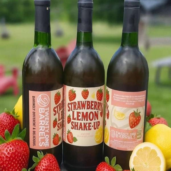 Strawberry Lemon Shake-Up | Twenty One Barrels Hard Cider & Wine | Ohio ...
