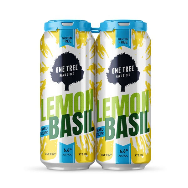 Lemon Basil Hard 12/16oz Can Pack from One Tree Hard Cider LLC ...